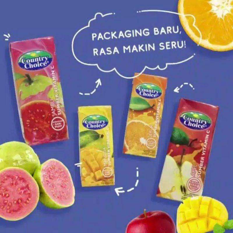 Jual Country Choice Juice 250 Ml/minuman Rasa Jeruk Apel Mangga Jambu ...