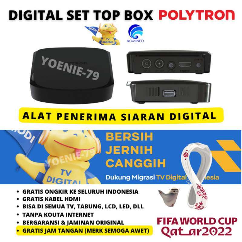 Jual Digital set top box DVB T2 PDV 600 T2 EWS + HDMI / STB DVBT2 ...
