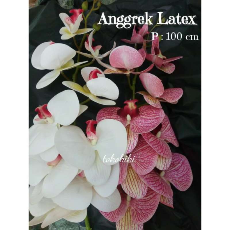 Promo Anggrek Latex Bunga Anggrek Artificial Latex Premium Diskon 23% ...