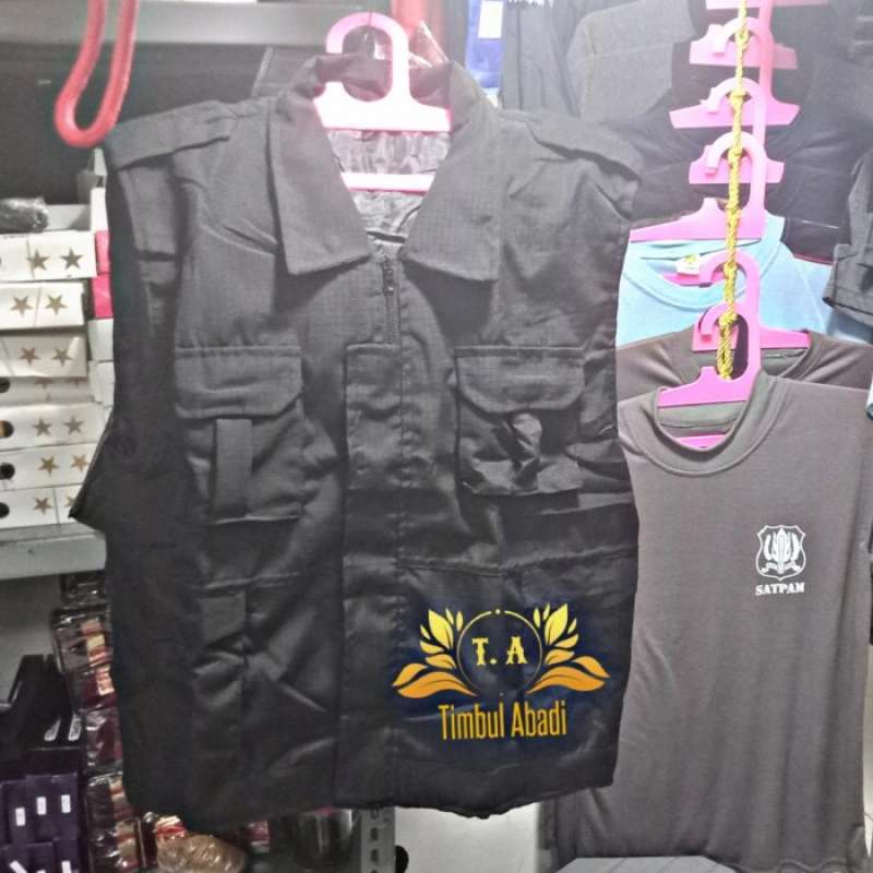 Jual Rompi Motor,safety,partai Warna Hitam Bahan Ripstok/kotak Kotak Uk ...