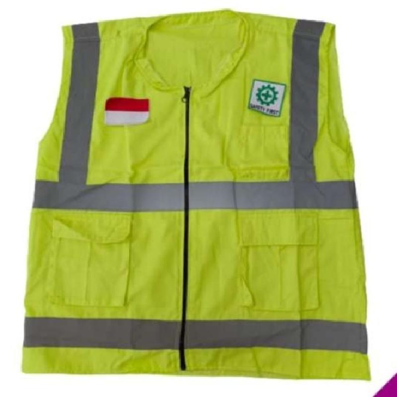 Jual Rompi drill safety bahan american drill warna hijau stabilo di ...