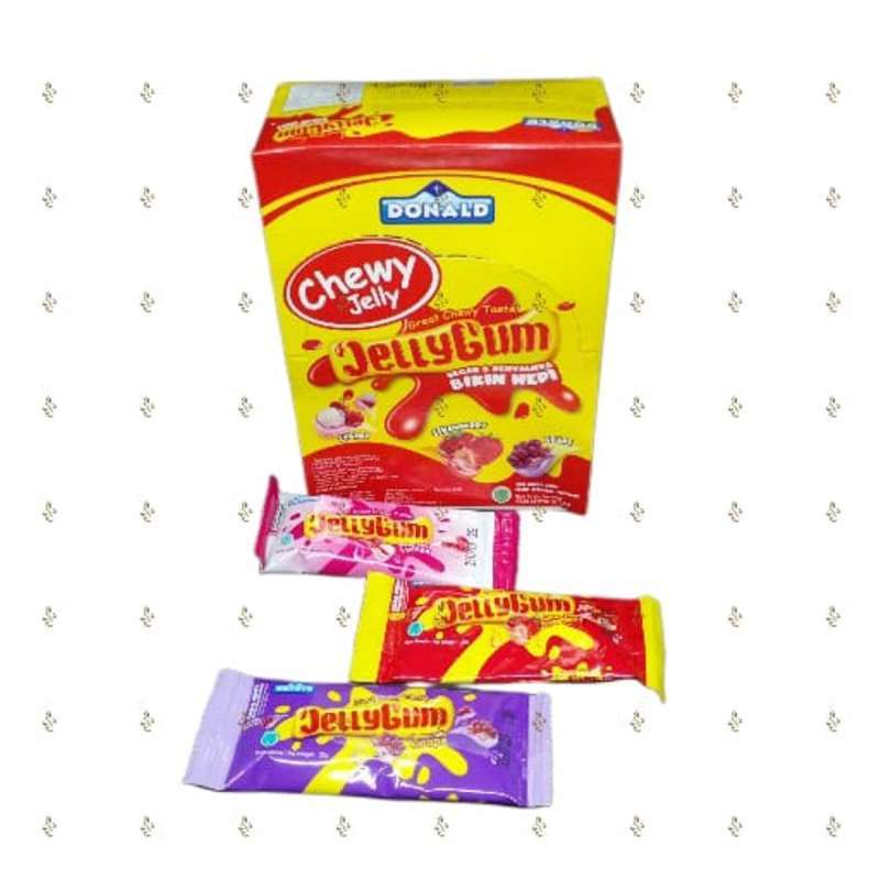 Jual Donald Jelly Gum Chewy Jelly 25gr- Pak Isi 24pcs - Grape Di Seller ...