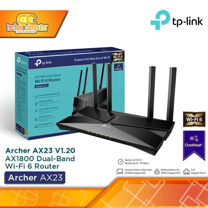 Jual ROUTER TP-LINK Archer AX23 AX1800 Dual-Band Wi-Fi 6 Router Ver 1. ...