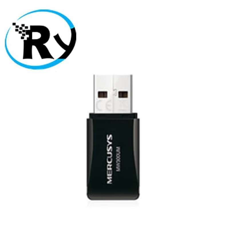 Promo Mercusys MW300UM 300Mbps Wireless Mini USB Wifi Receiver Adapter ...