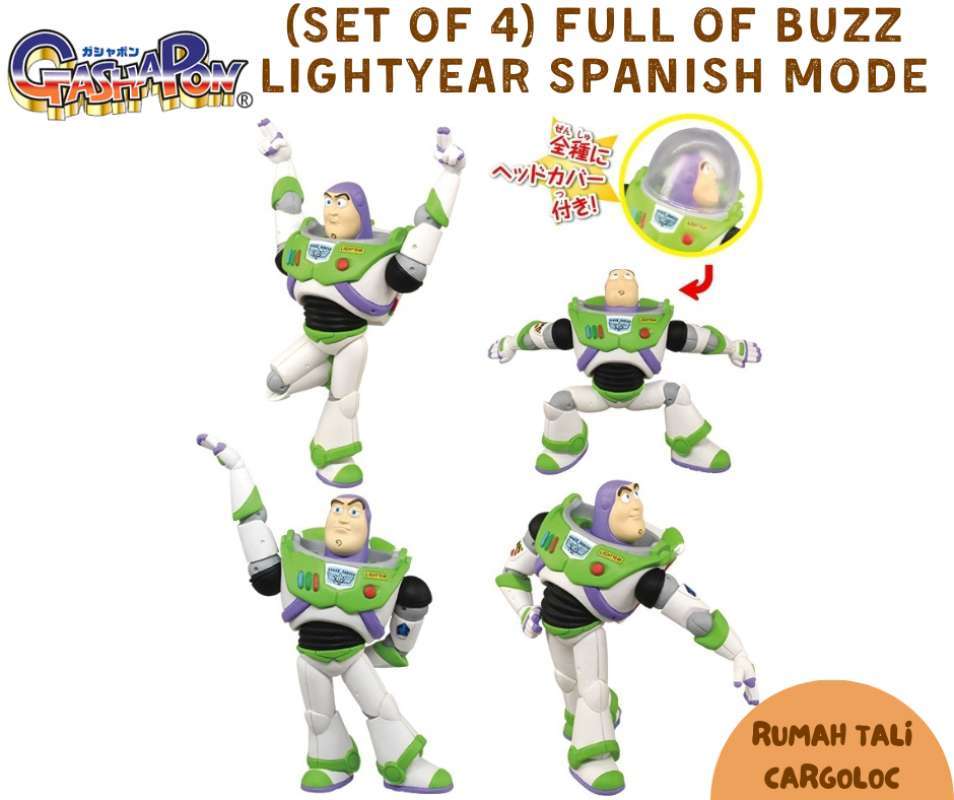 Jual Mainan Miniatur GASHAPON GACHA SET 4 MINI FULL OF BUZZ LIGHTYEAR ...