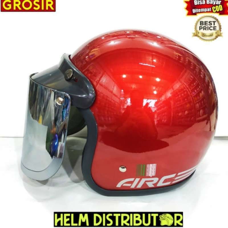 Promo HELM BOGO ARC ITALI KACA DATAR INJAK PELANGI DAN SILVER DIJAMIN ...