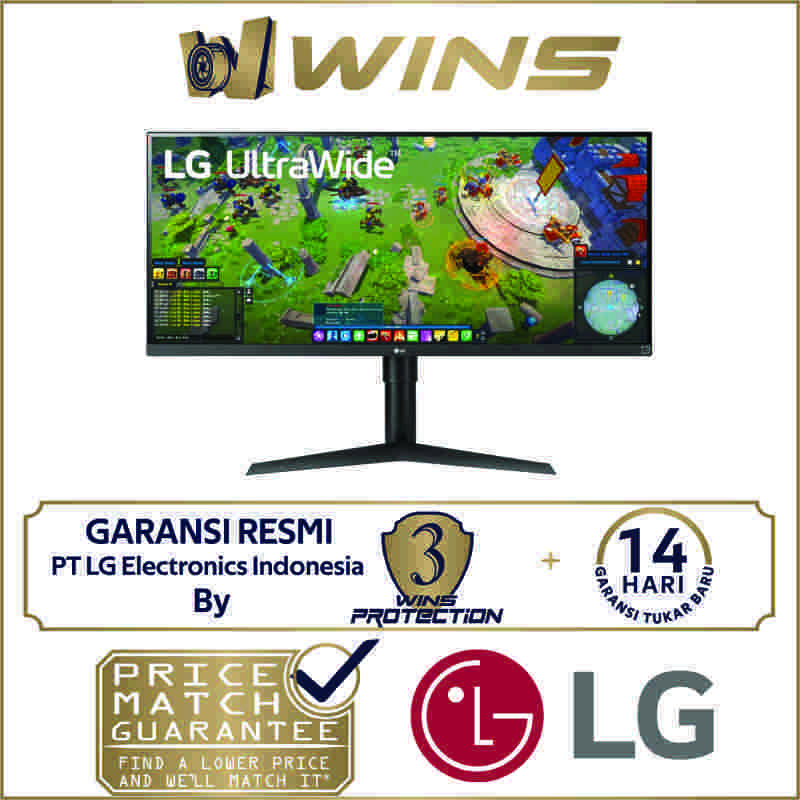 Jual LG 34WP65G-B ATI Monitor 34 UltraWide Full HD IPS VESA DisplayHDR ...