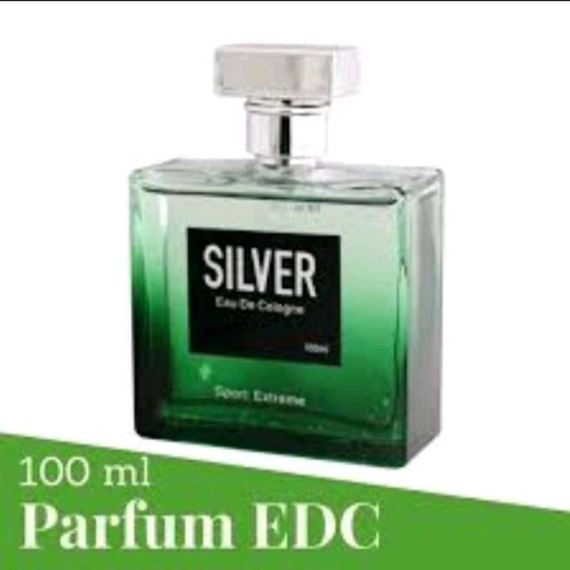 Jual Silver Parfum Eau De Cologne Hijau Kemasan 100 Ml di Seller ...