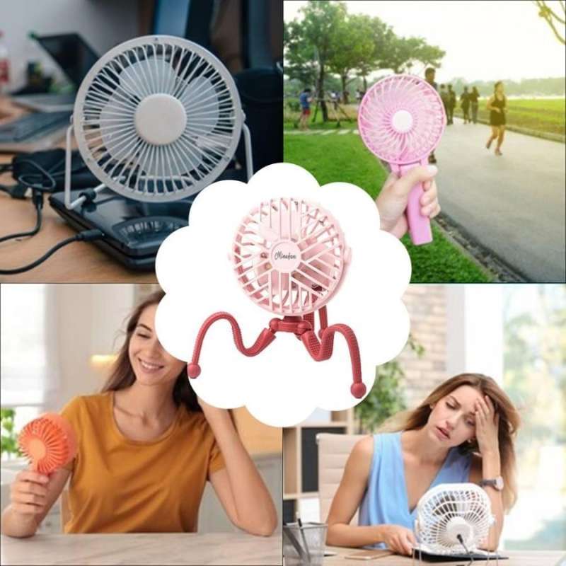 Jual Kipas Angin Meja Mini Portable Hanging Electric Fan 600mah Model ...