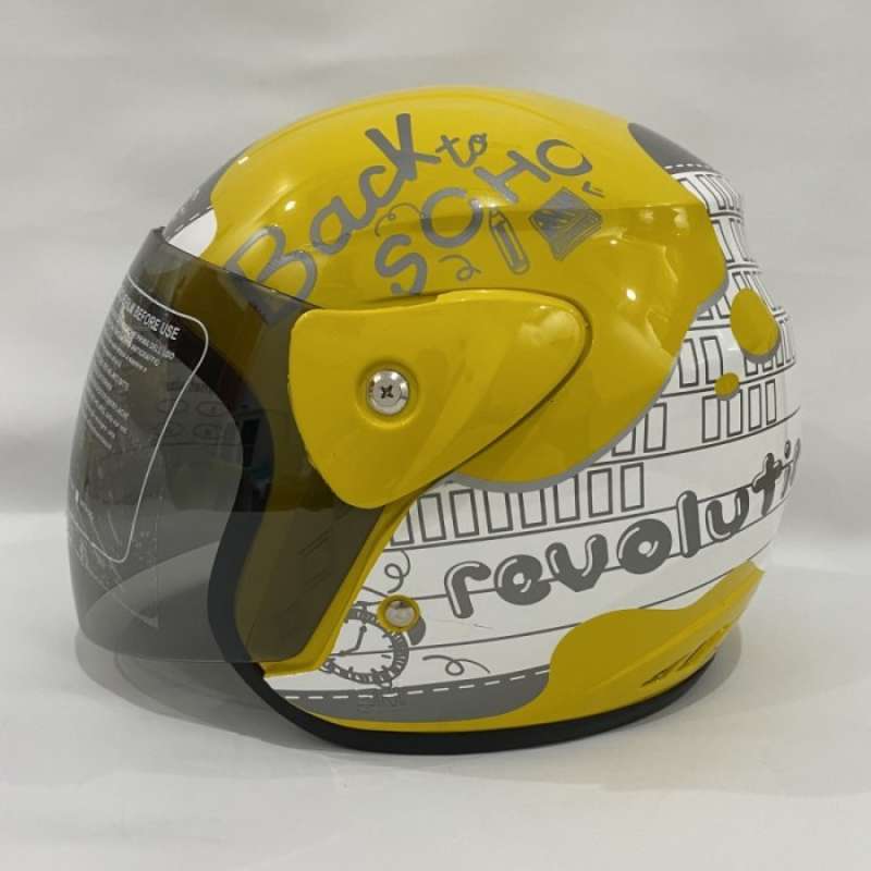 Promo Helm Evo Revolution Kuning Helem Nuvo Helmet Sni Dewasa Motif ...