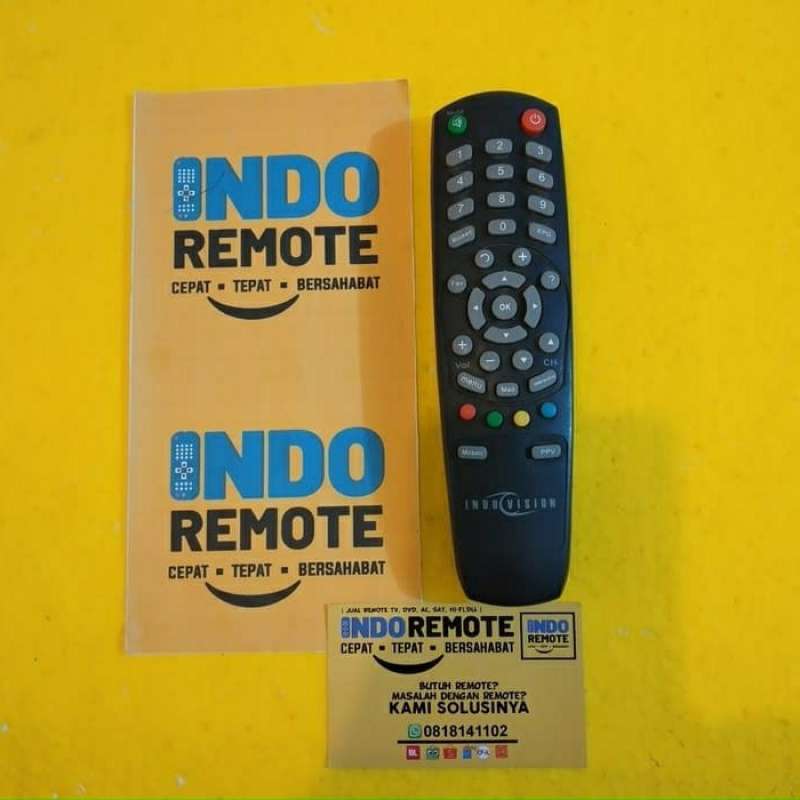 Jual Remote Tv Parabola Indovision 4 Original Di Seller Elektro ...