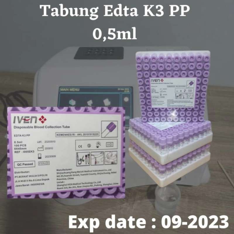Jual Tabung K3 Edta 0,5ml - Microtube 0,5ml Pet Tube/plastik Iven Di Seller Anes Medika Center ...