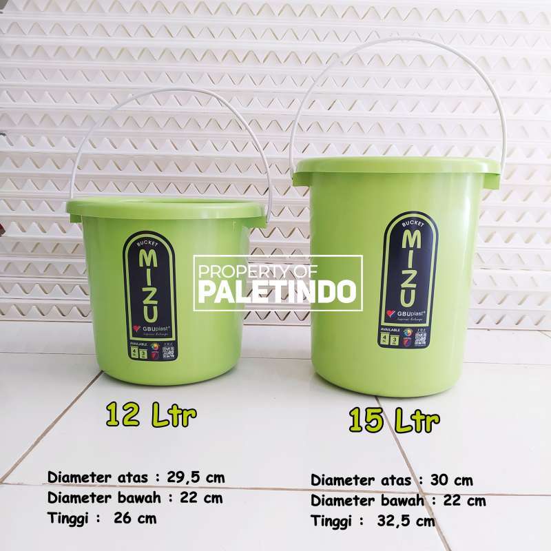 Jual Ember Plastik 15 Liter Mizu Di Seller Paletindo Inti Makmur ...