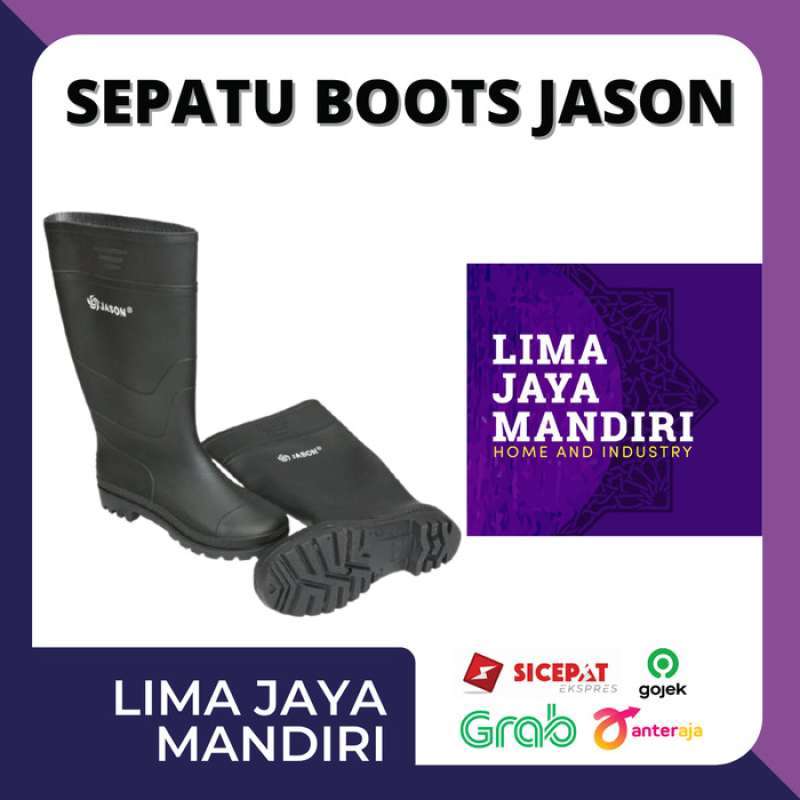 Jual Sepatu Boot Boots JASON Karet / Sepatu safety No 42 di Seller Axie ...