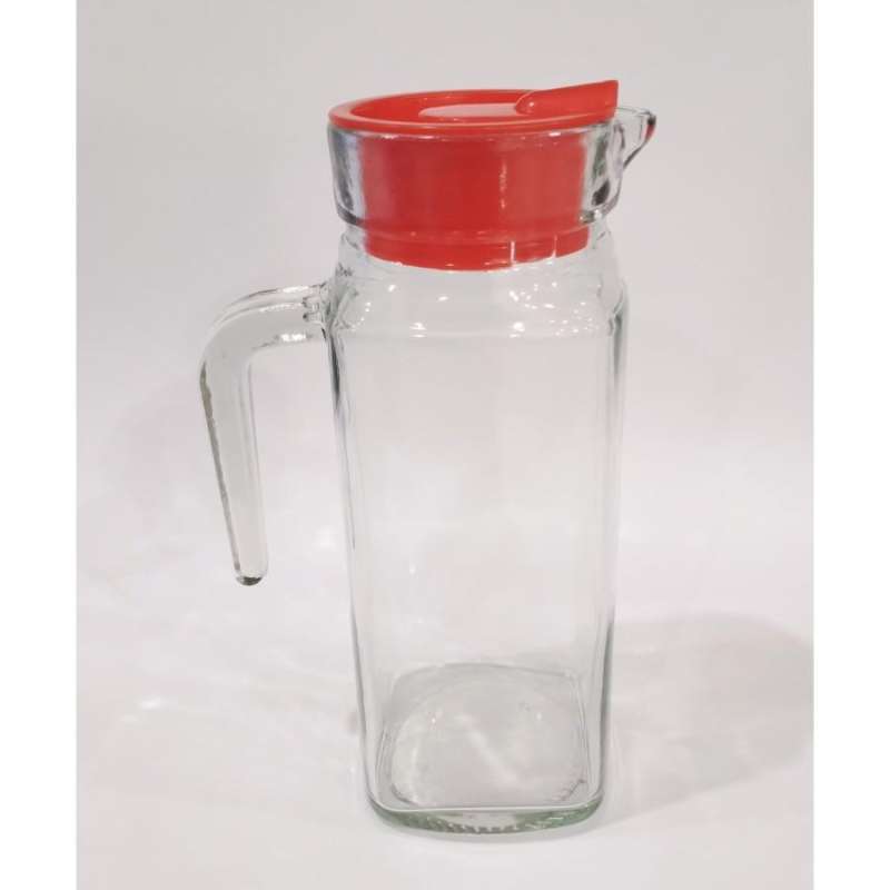 Jual Pitcher Water Jug 1 Liter Tempat Air Minum Kaca Pitcher Kaca Kig ...