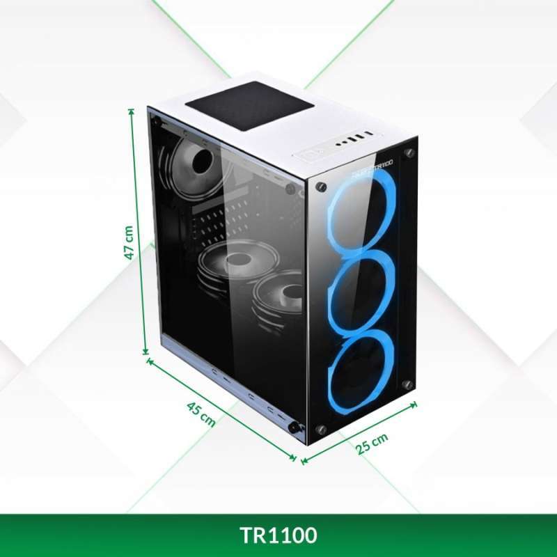 Jual Armaggeddon Nimitz TR1100 Micro ATX Gaming Case With PSU & Cooling ...