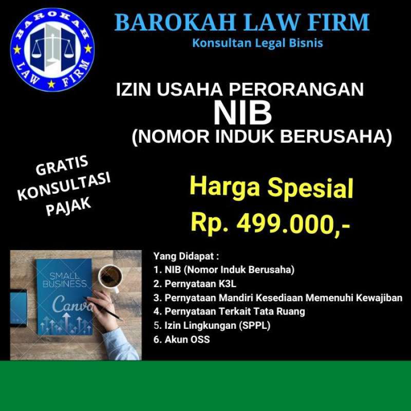 Jual Pembuatan Izin Usaha/Nomor Induk Berusaha/NIB PERORANGAN Murah Melayani Seluruh Indonesia ...