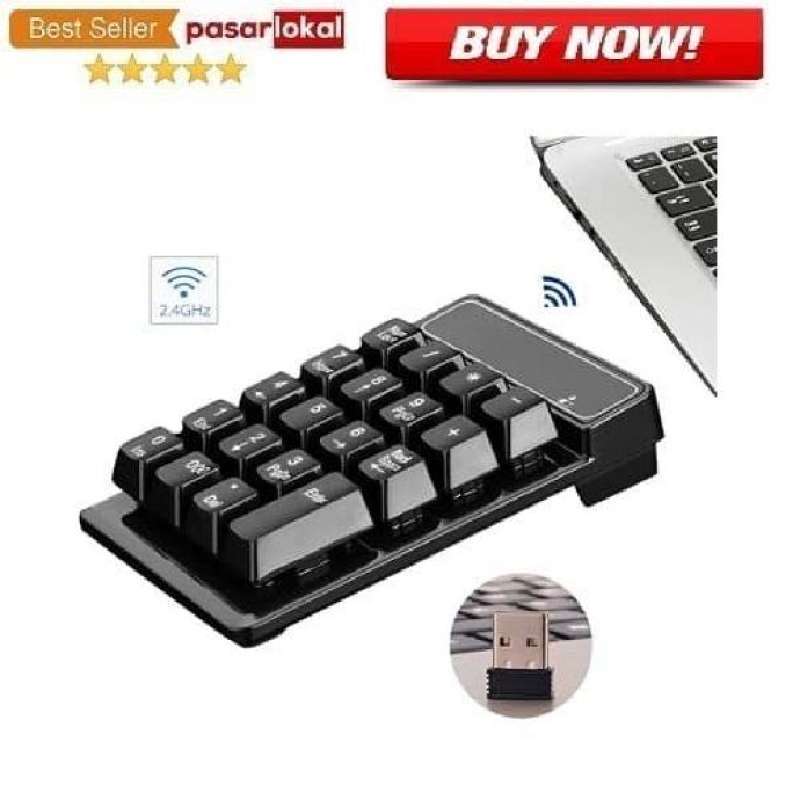 Jual Keypad angka wireless Numeric Keypad Numpad Wireless 2.4GHz di ...