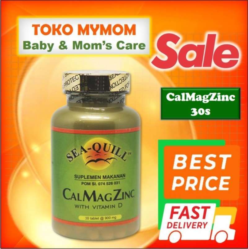 Promo no brand Bulan Ini Aja Kak! [Bpom] Sea-Quill Calmagzinc Isi 30 ...