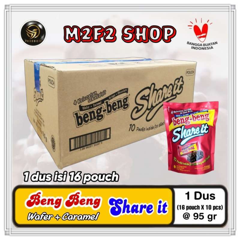 Promo Beng Beng Share it Wafer Caramel Crispy Cokelat - 95 gr (Kemasan ...
