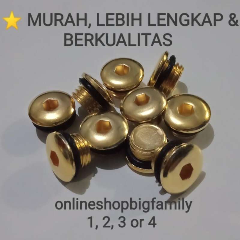 Jual TUTUP OLI MESIN VARIASI H0NDA/YAMAHA Bahan besi lapisan plating ...