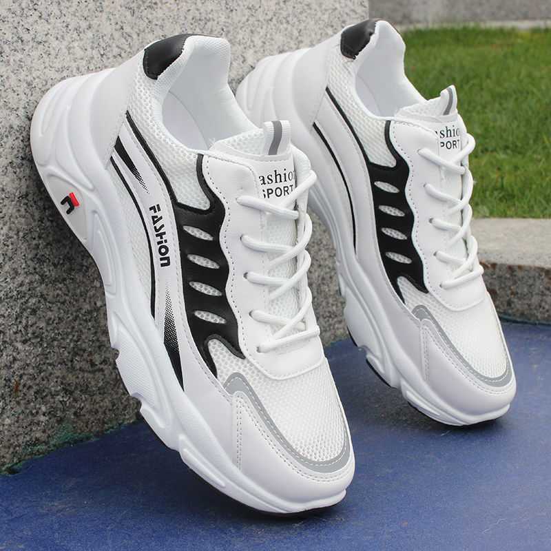 Promo Sepatu Pria Sepatu Putih Kecil Siswa Remaja Sepatu Ayah Trendi ...