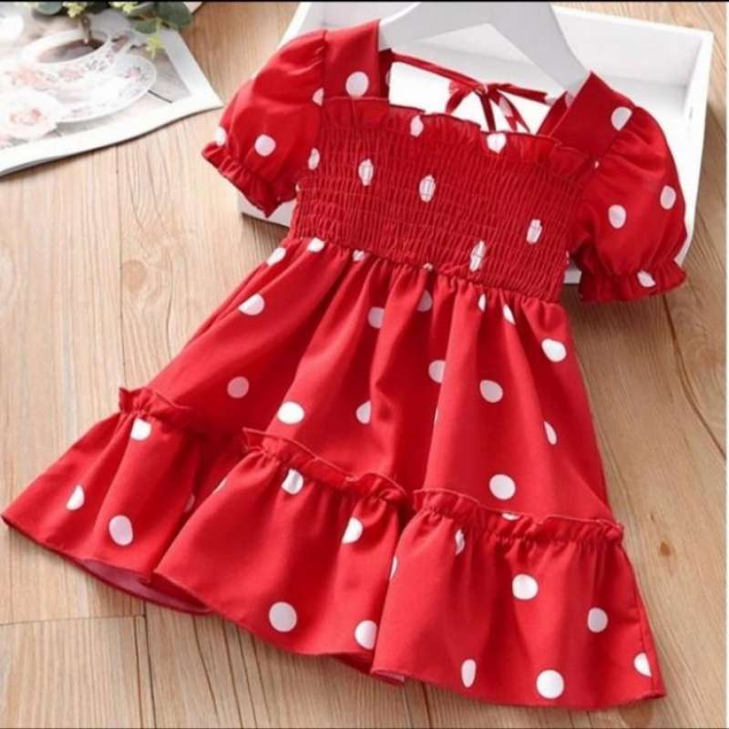 Jual Baju Bayi Dress Anak Polkadot Susun Di Seller Sunset Kids ...