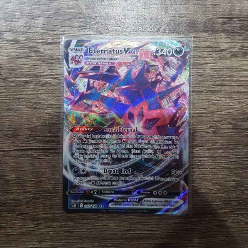 Promo pokemon card Eternatus Vmax Indonesia ver Diskon 52% di Seller ...