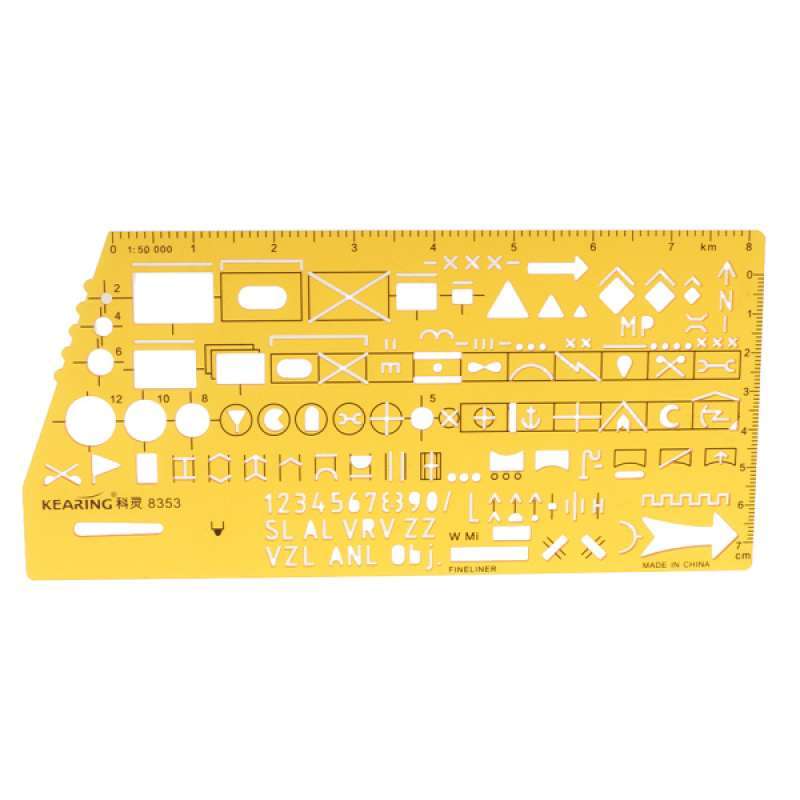 Jual OEM Army Military Tactical Drawing Drafting Template Marking ...