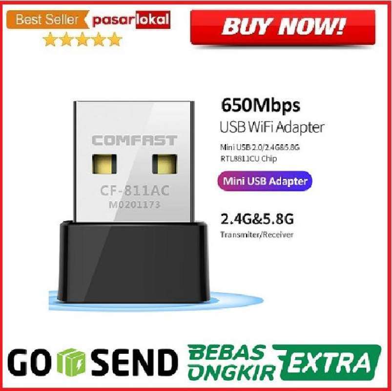 Jual Usb Wifi Adaptor Wireless Dongle 2.4g 5g 802.11ac Di Seller Pasarlokal - Kebon Jeruk, Kota ...