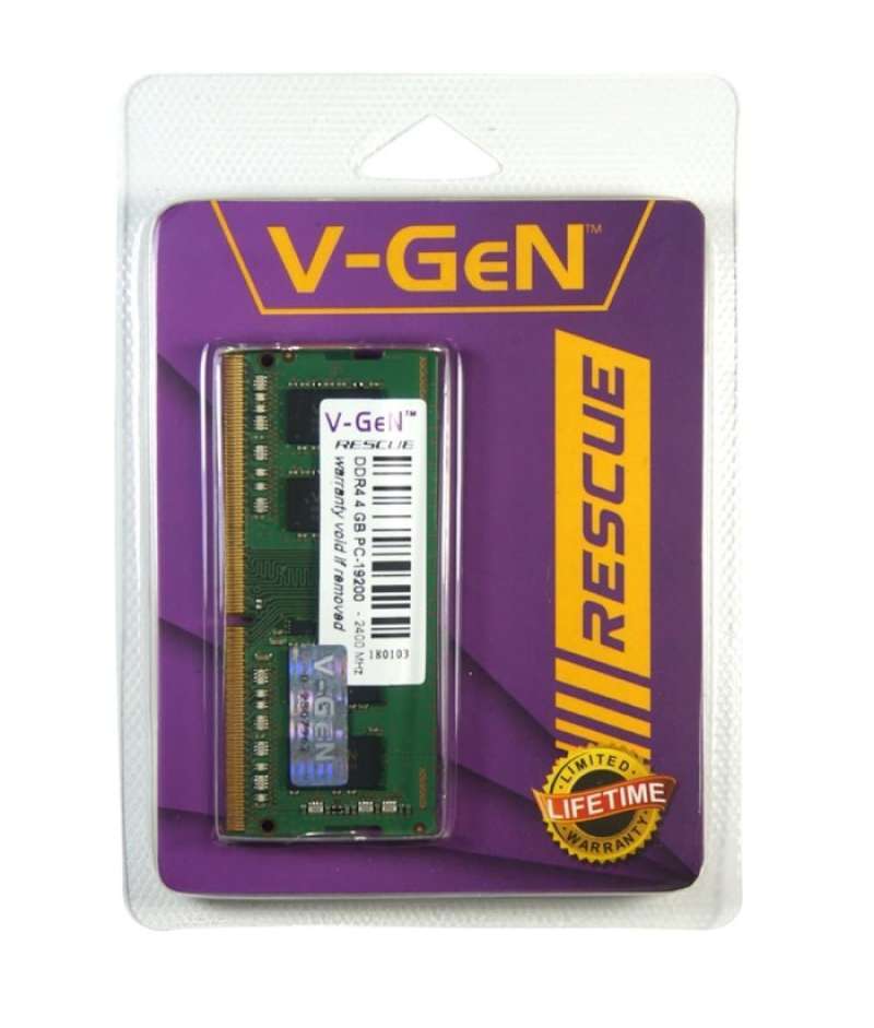 Jual V-gen Ram Sodimm Rescue Ddr4 4gb Pc19200 2400mhz - Memory Laptop ...
