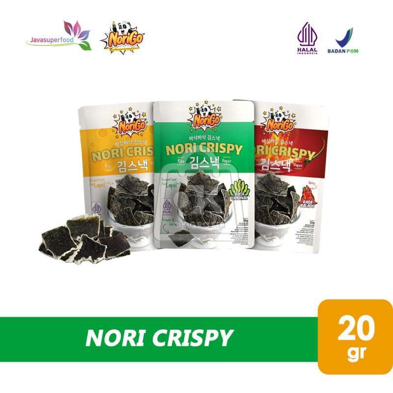 Promo Nori Crispy Snack Rumput Laut Panggang Seaweed JSF (1 Pouch ...