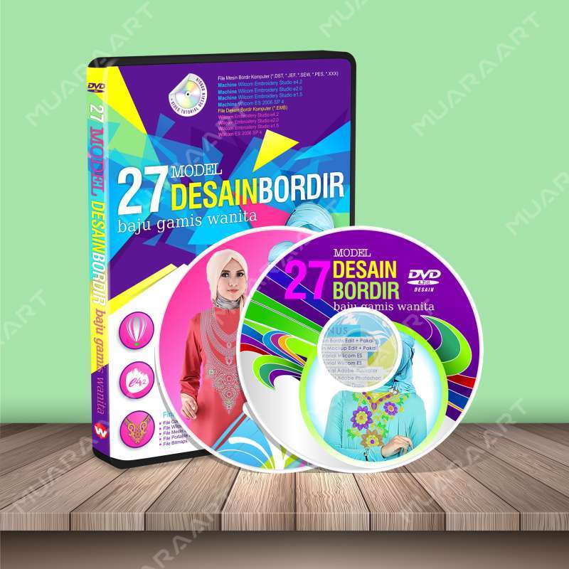 Jual DVD dan FLASHDISK Model Desain Bordir Baju Gamis Wanita dengan ...