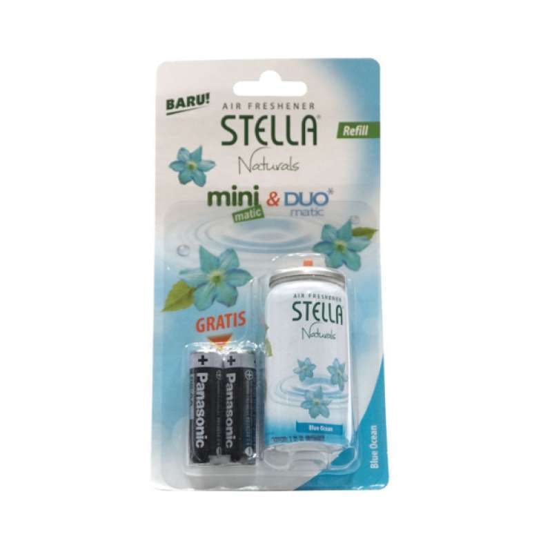 Jual Stella Mini Matic Duo Blue Ocean Pengharum Ruangan [40 mL/ Refill ...
