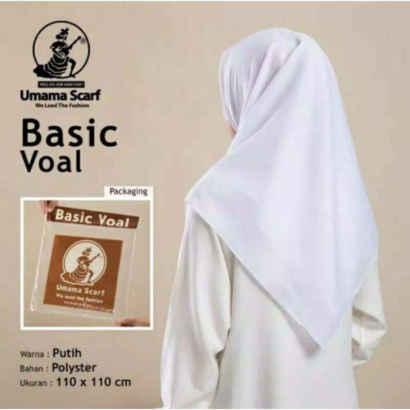 Jual Basic Voal Umama Warna Khusus Sekolah / Jilbab Basic Voal Umama ...
