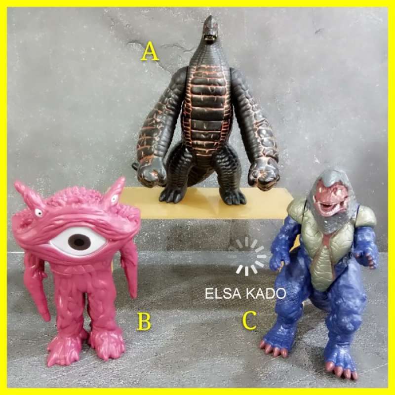 Jual ACTION FIGURE MONSTER ULTRAMAN KAIJU ULTRA RED KING GINGA GOLZA ...