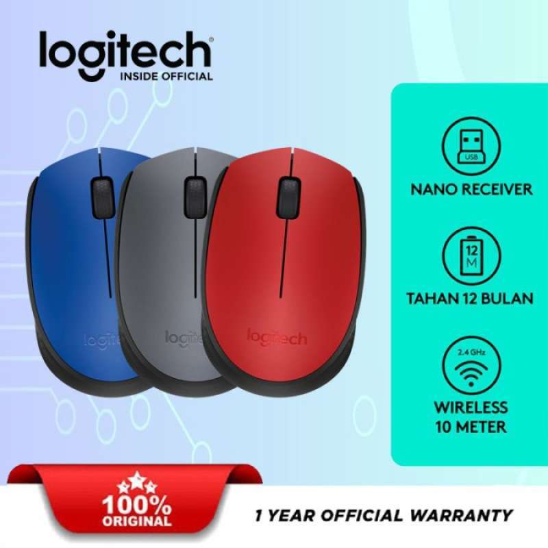 Promo Logitech M171 Wireless Mouse Diskon 17% di Seller Mahanani Store 1 - Cikoko, Kota Jakarta ...