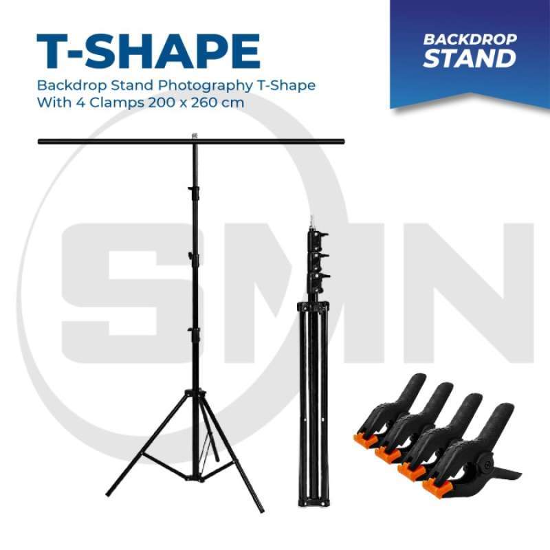Promo Stand background T-Shape Backdrop Foto Studio Diskon 12% di ...