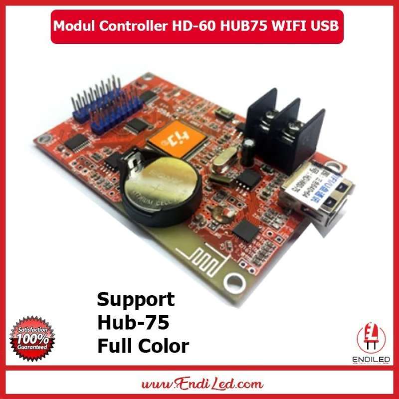 Jual Controller Running text rgb HD-W60 Hub 75 wifi SAS4 di Seller Toko ...