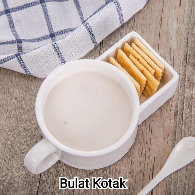 Jual Gelas Cangkir Keramik 2in1 Tempat Letak Biskuit Gelas Teh Kopi ...