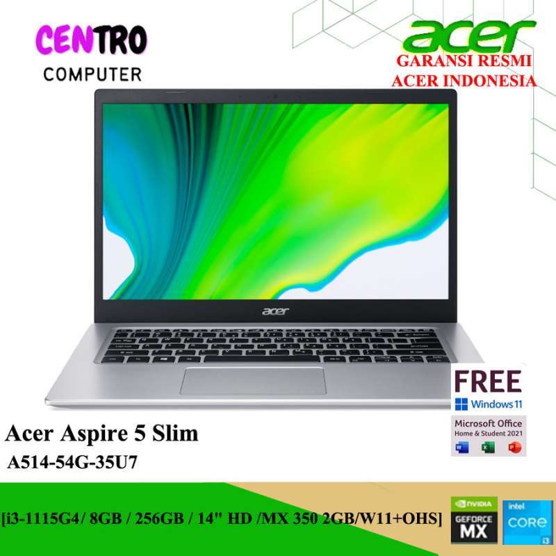 Jual Acer A514 54g 35u7 I3 1115g4 Mx350 512gb Win 11 & Ohs Di Seller Centro Com - Kapasan-3 ...