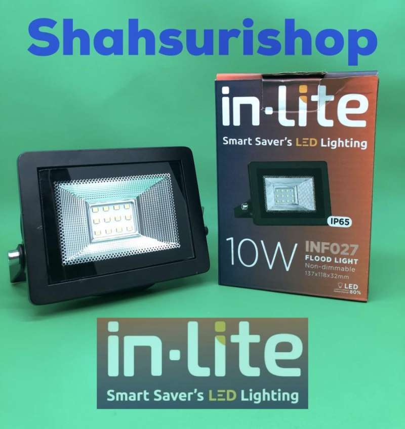 Jual LAMPU SOROT LED INLITE 10W 10 W 10 WATT FLOODLIGHT INF027 di ...