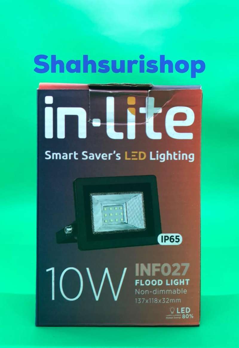 Jual Lampu Sorot Led Inlite 10w 10 W 10 Watt Floodlight Inf027 - Kuning ...
