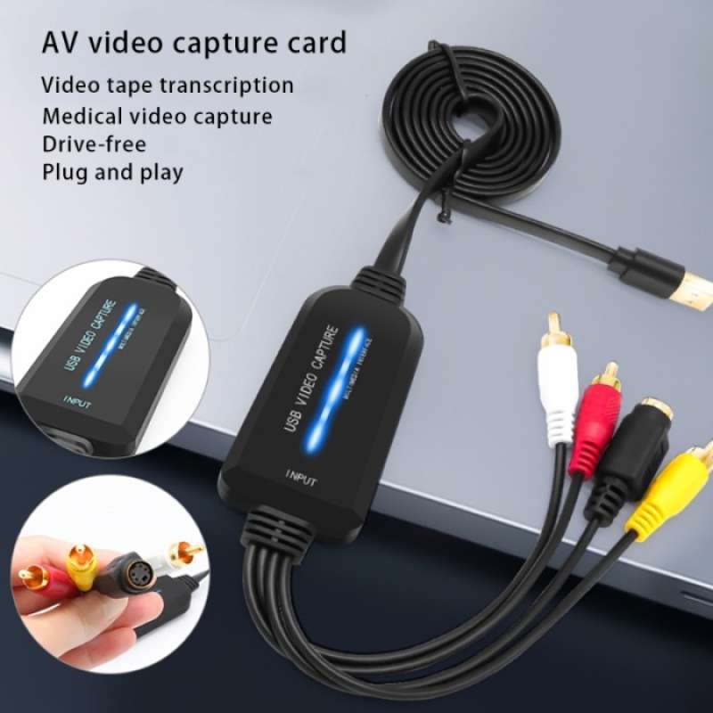 Jual Rx Adapter Konverter Video Capture Audio Usb 2.0 Vhs Vcr Tv Ke Dvd ...