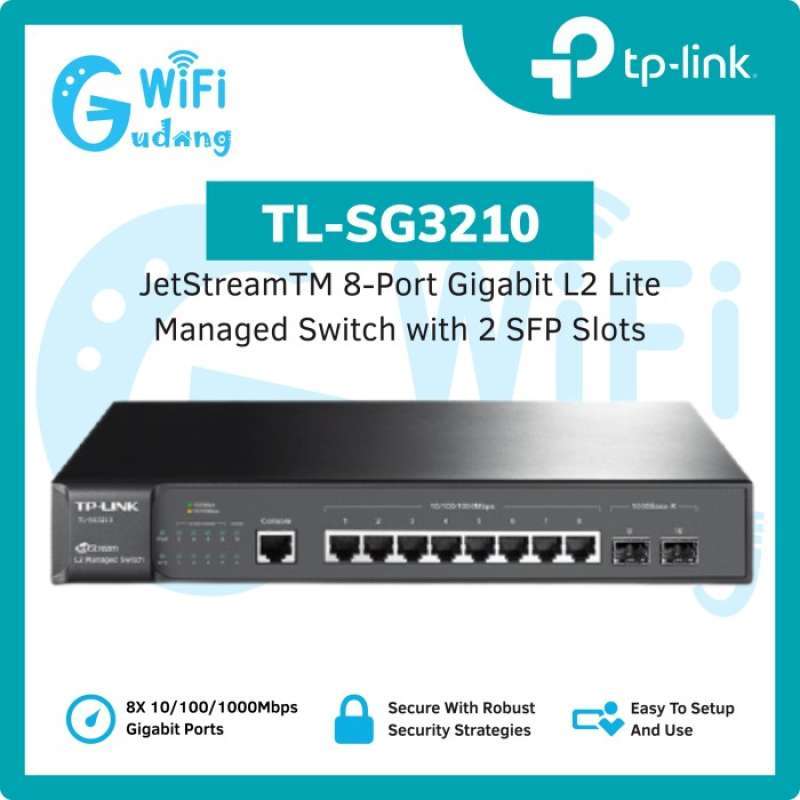 Jual TP-Link TL-SG3210 JetStream™ 8-port Pure-Gigabit L2 Managed Switch ...