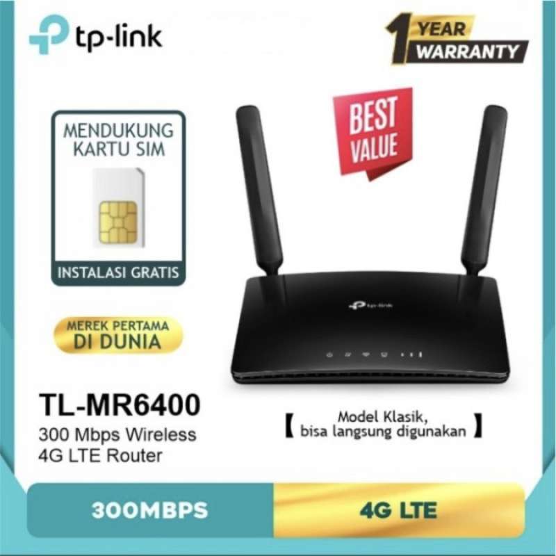 Jual Wifi Router Modem Wifi 4g Tplink Tl-mr6400 Unlock All Operator Di ...