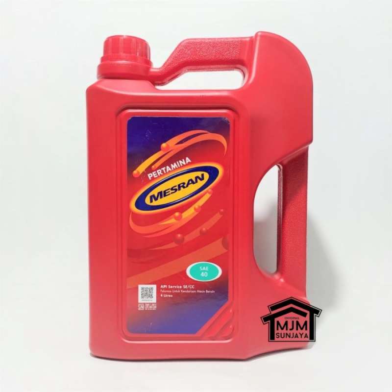 Jual Oli Pertamina Mesran 40 4 Liter SAE-40 Mesin Bensin Galon SAE40 4 ...