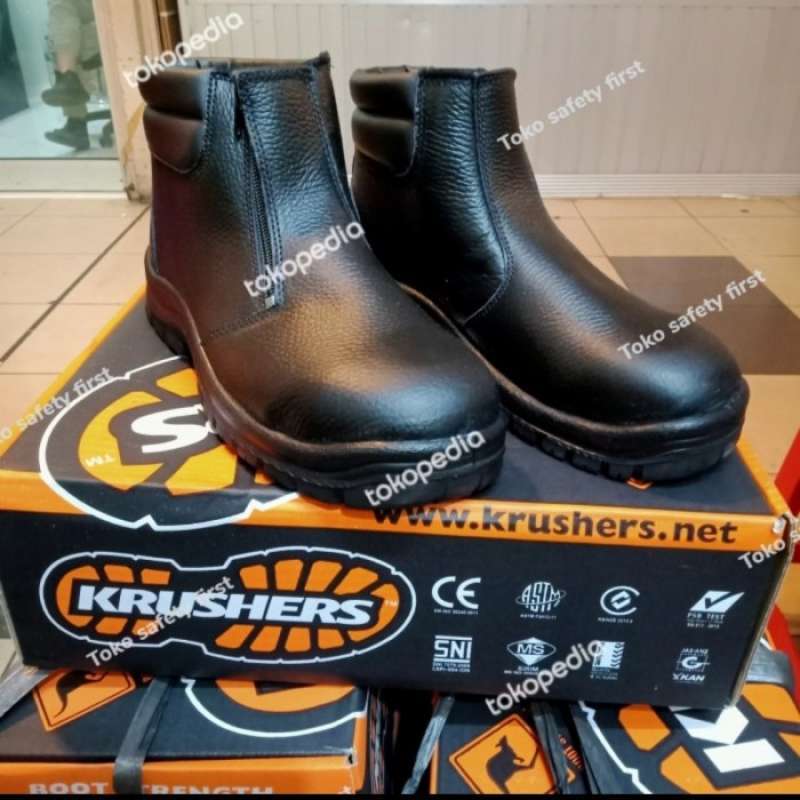 Promo sepatu safety krushers Tulsa black original Diskon 23% di Seller ...