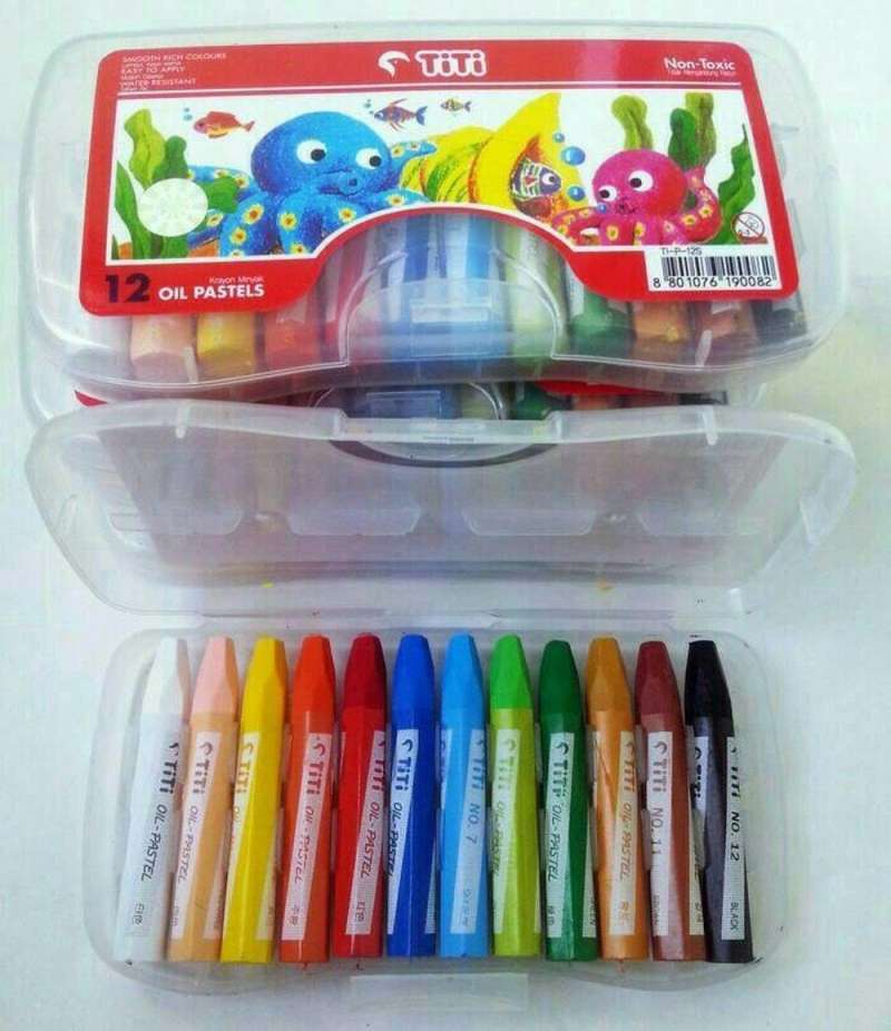 Jual CRAYON TITI 12 WARNA (SET) di Seller WIKI STATIONERY - Pekojan ...