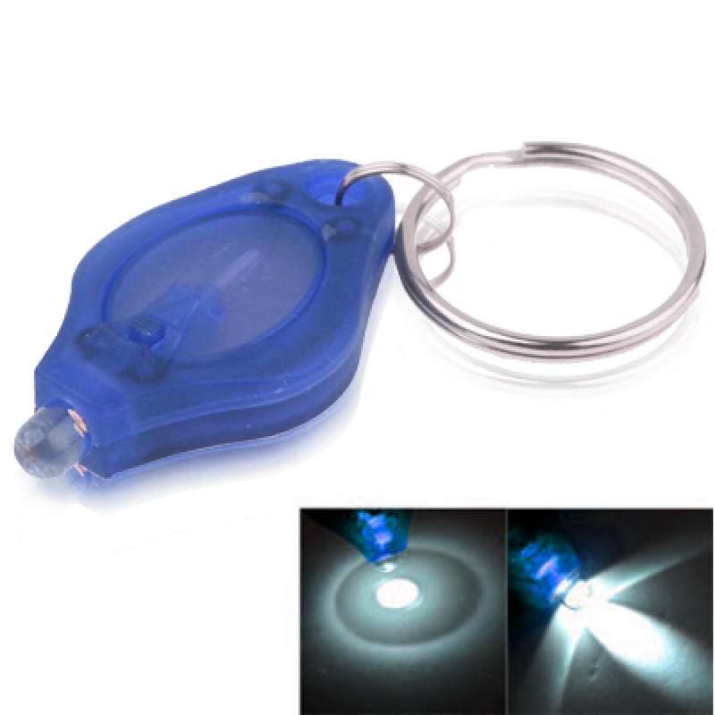 Promo Mini Keychain LED Flashlight Warna Biru Diskon 78% di Seller ...